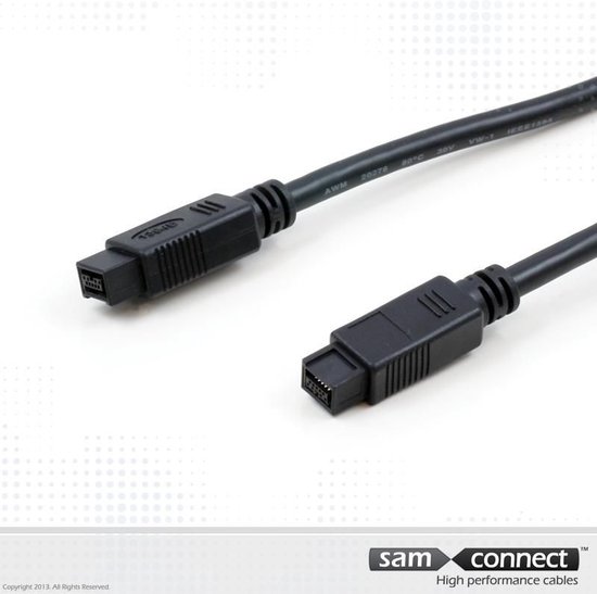 FireWire 9-pins kabel, 1m, m/m | Signaalkabel | sam connect kabel | bol.com