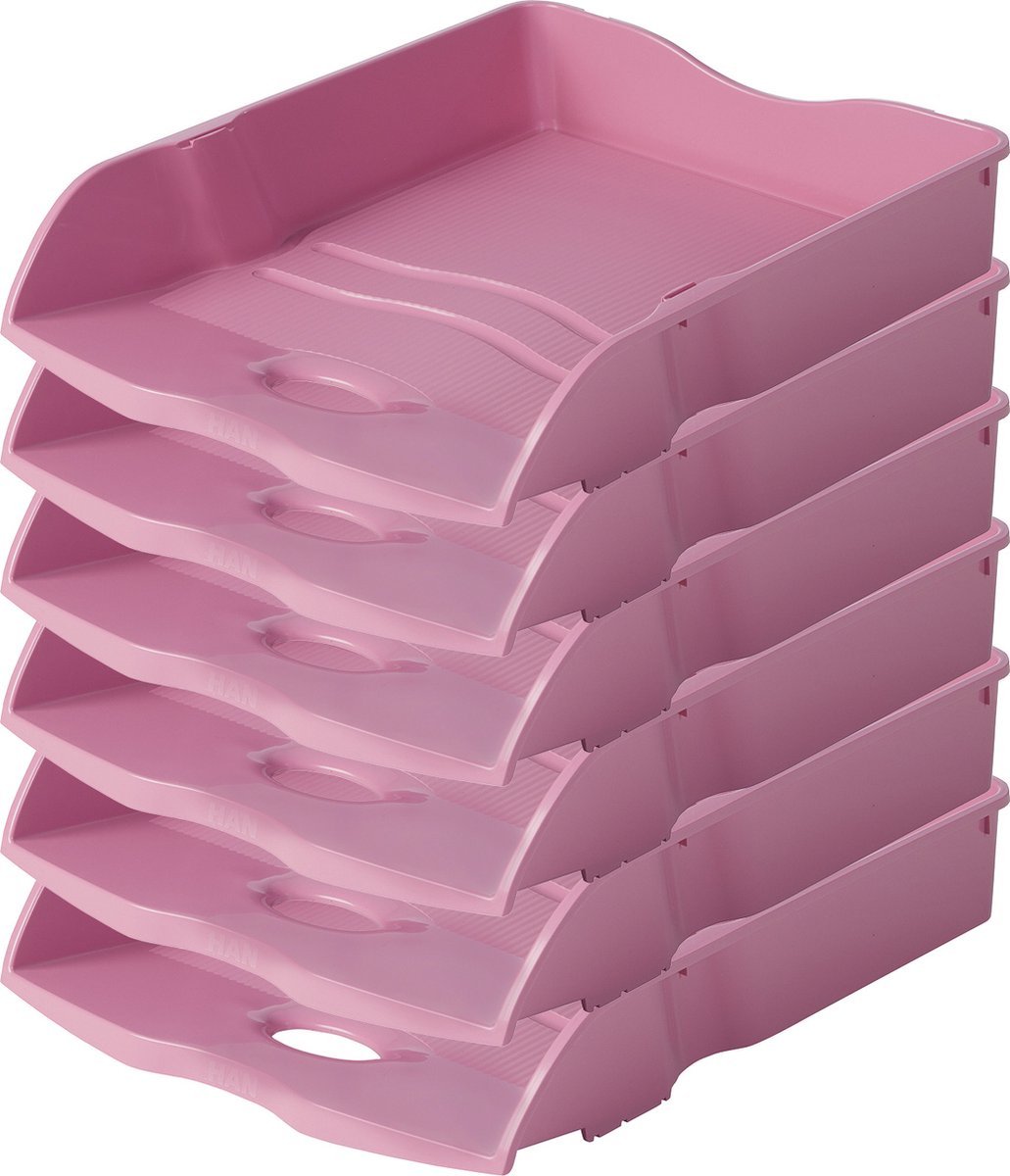 HAN brievenbak - Re-LOOP - A4 - stapel- en nestbaar - roze - 100% ...