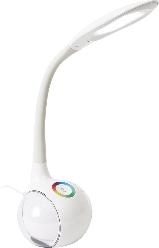 Bureaulamp LED Dimbaar - Touch Control - 3 Helderheid - Bedlamp - Wit ...