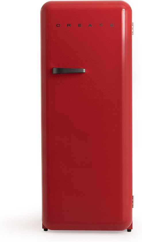 CREATE RETRO FRIDGE 281L BLACK - Kastmodel Koelkast - Rood | bol