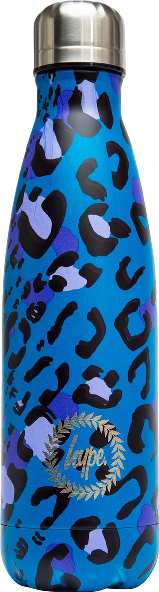 Blue Leopard - Drinkfles - RVS drinkfles - waterfles - RVS waterfles ...