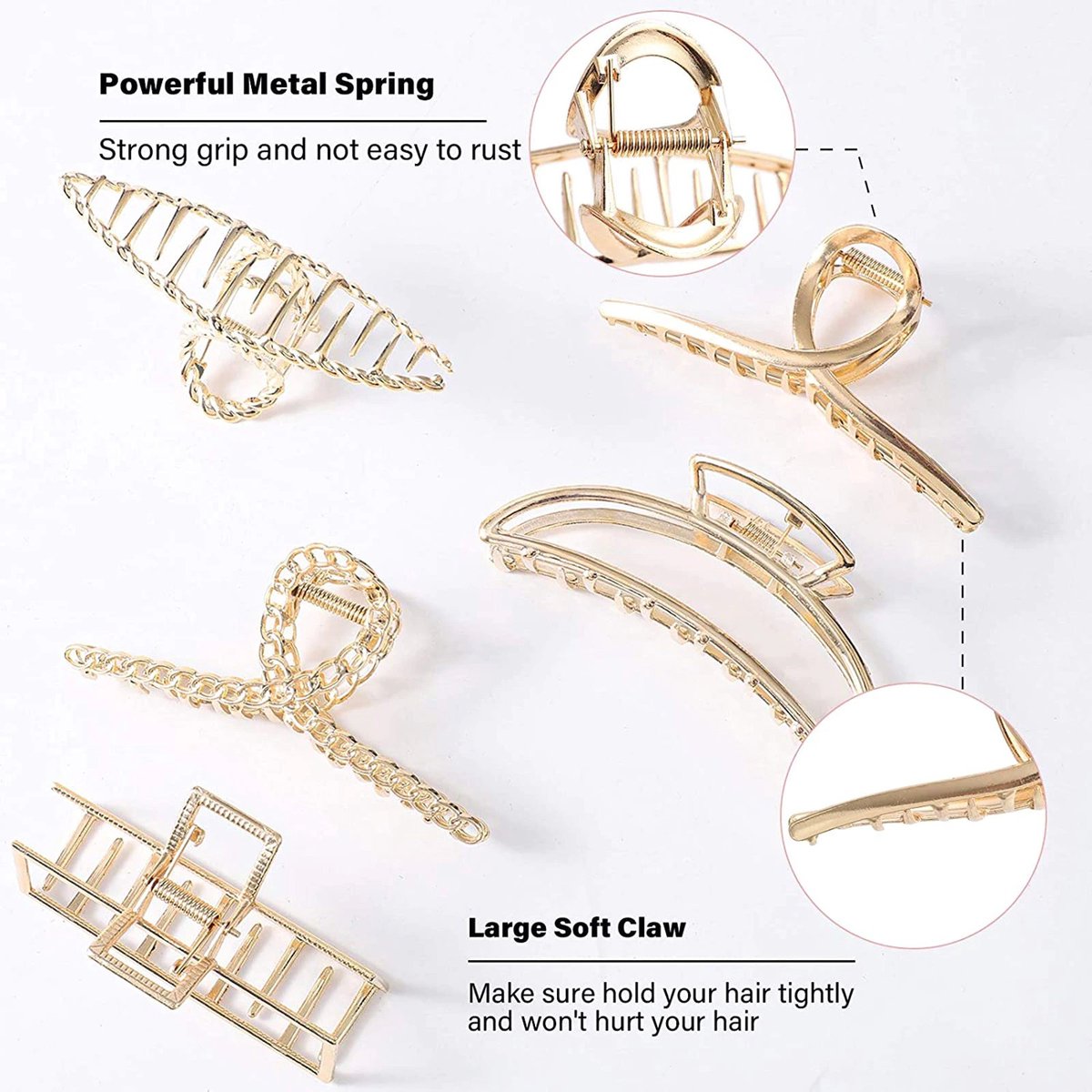 DTerwie - Haarclips - 5 Stuks - luxe Haarklem – Haarklemmen voor Dames – Cadeau -... | bol.com