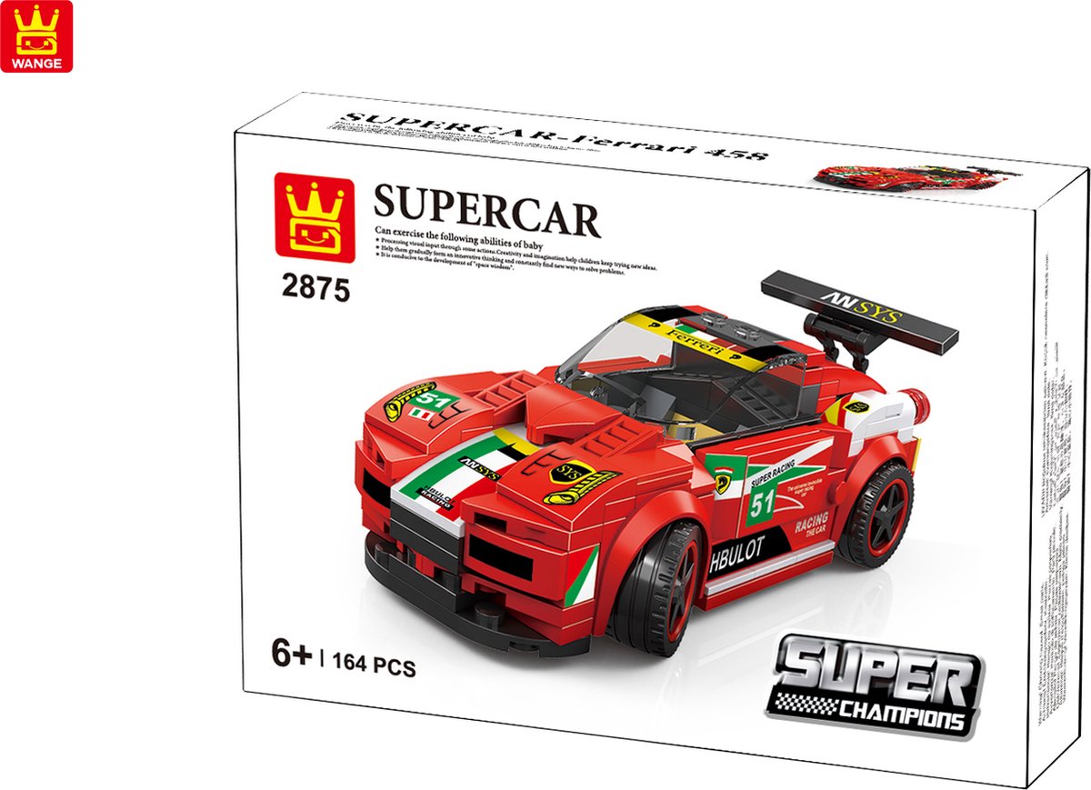 LBB - Race auto - Rood - 164 bricks - Bouwstenen - speelgoed - f1 ...