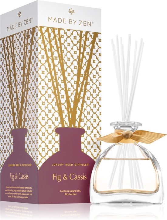 Huisgeur Alcohol vrij Fig en Cassis Made by Zen Luxury Diffuser | bol