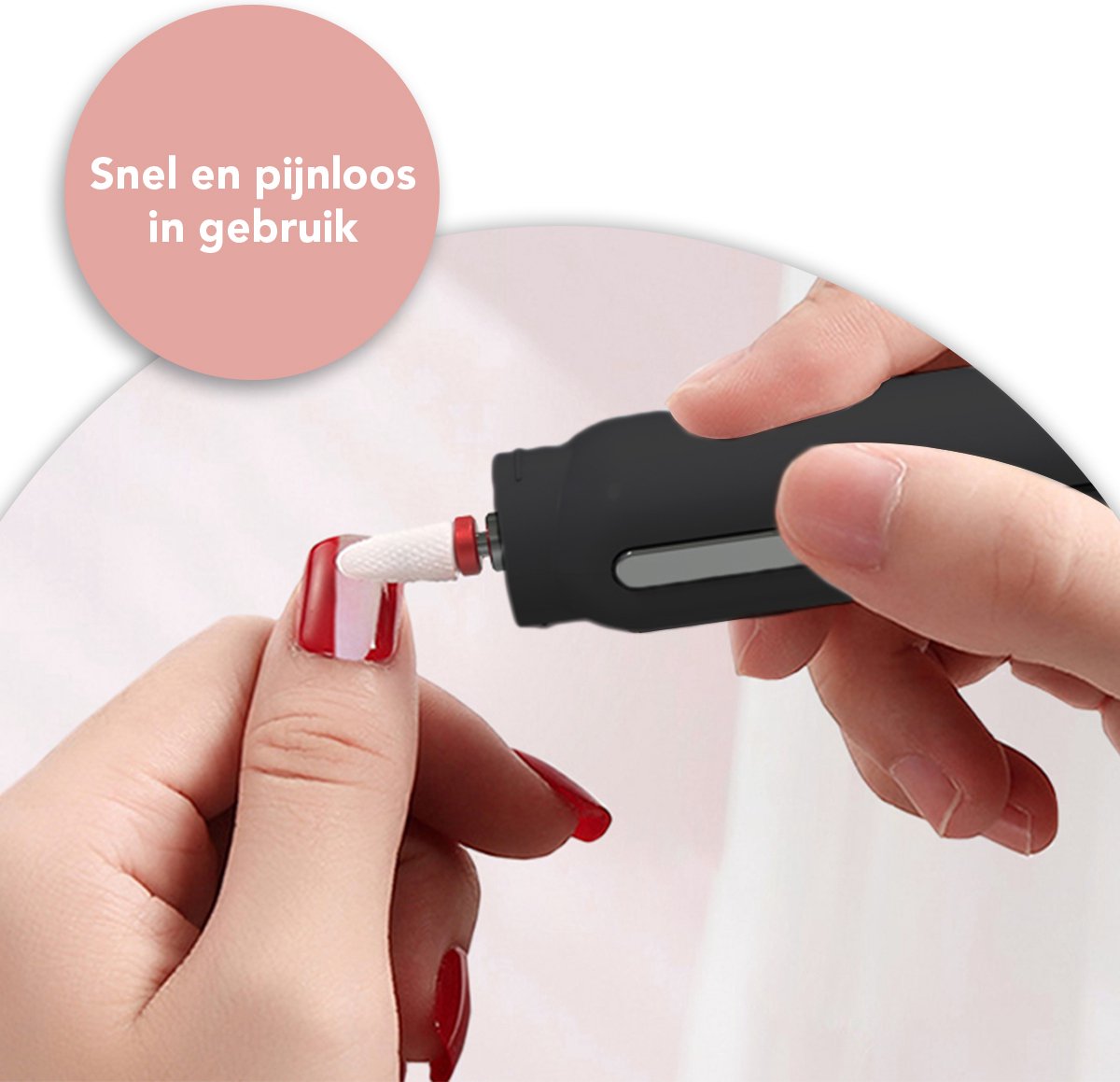 MedrisBeauty Professionele Elektrische Nagelvijl - Inclusief 12 Nagel ...