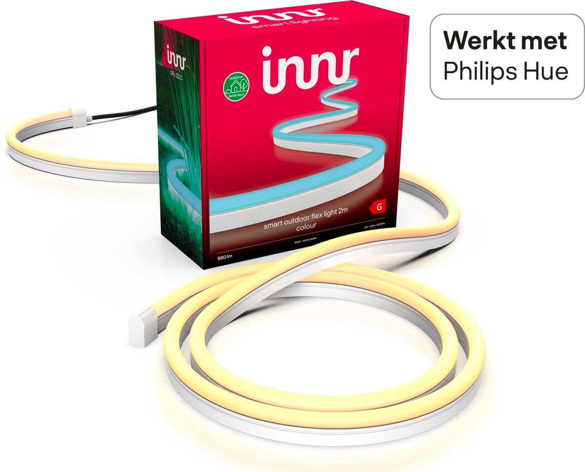 Innr slimme buitenverlichting led strip color 2 meter - werkt met ...