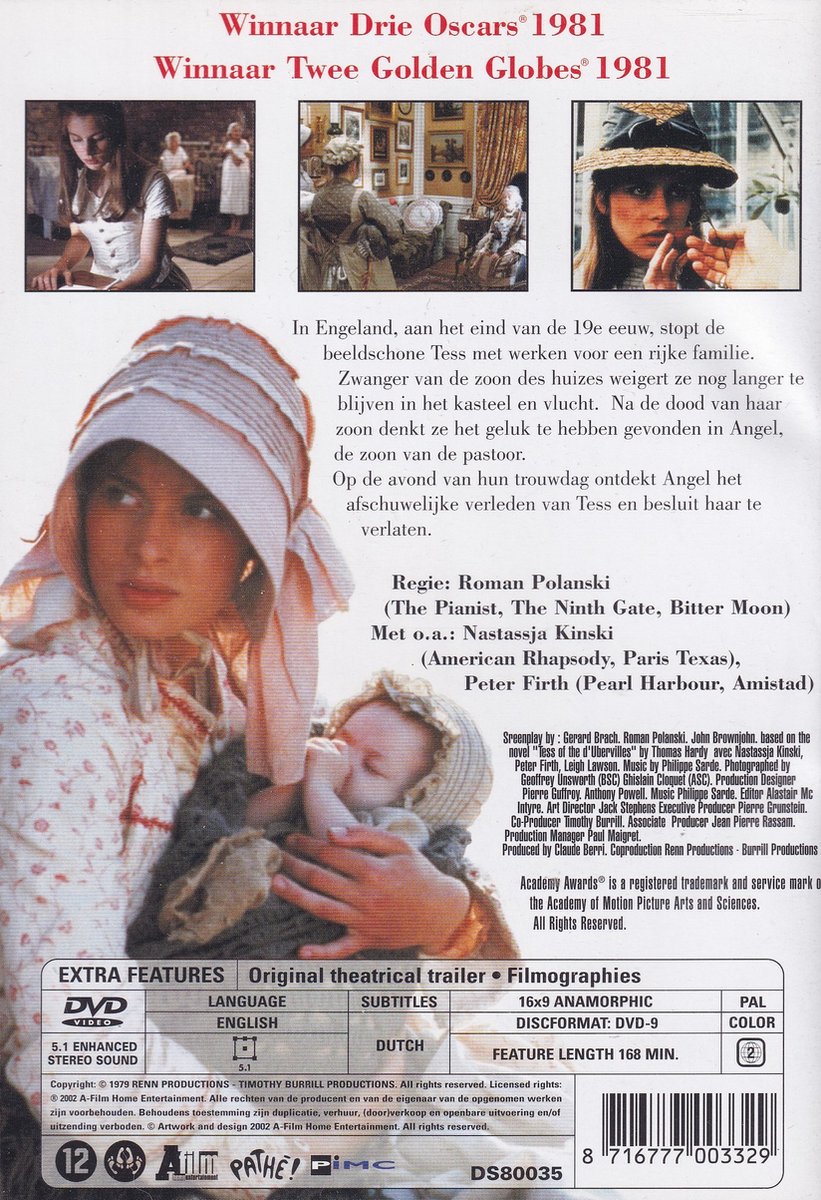 Tess (Dvd), Peter Firth | Dvd's | bol