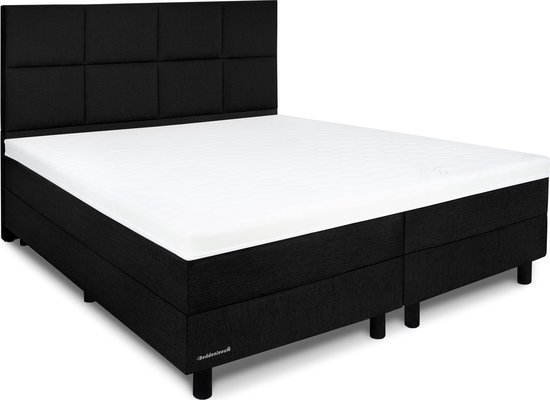 Boxspring Luxe 120x200 8 vlaks Zwart | bol.com