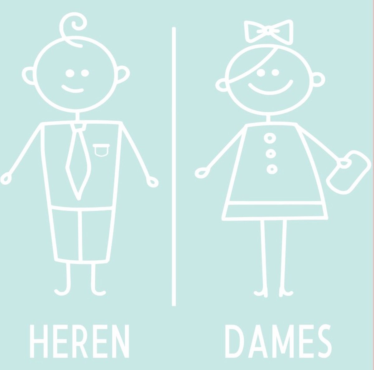 Deursticker Toilet - Wc - Quote - Heren - Dames - Horeca - Restaurant ...
