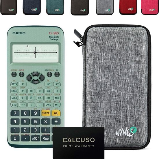 CALCUSO Pack de base Gris clair de la calculatrice Casio FX-92+ Special ...