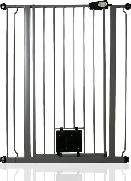 Bettacare Hekje voor Huisdieren met Vergrendelbaar Kattenluik, 81,4 cm - 89 cm, Lei... | bol