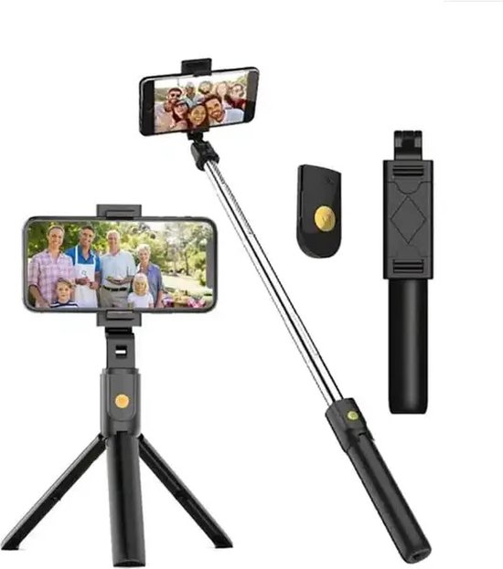 Selfie Stick Universeel - Ultralicht - 3in1 SelfieStick - Bluetooth ...