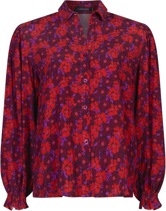 Ydence Blouse Alyssa Dames - Jurken - Kleedje - Rood - Maat XL | bol