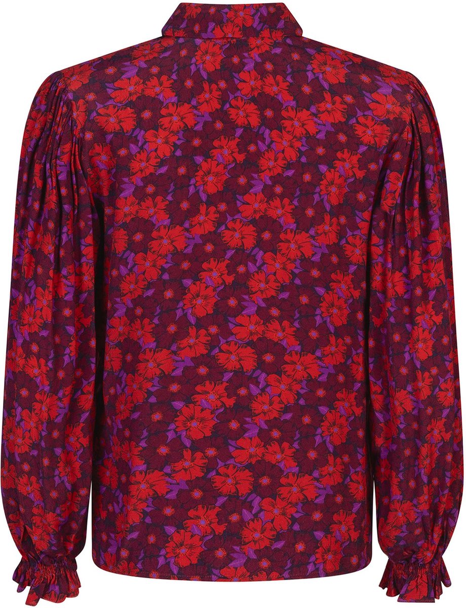 Ydence Blouse Alyssa Dames - Jurken - Kleedje - Rood - Maat XL | bol
