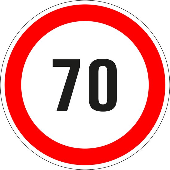 70 sticker - zelfklevende folie 100 mm | bol