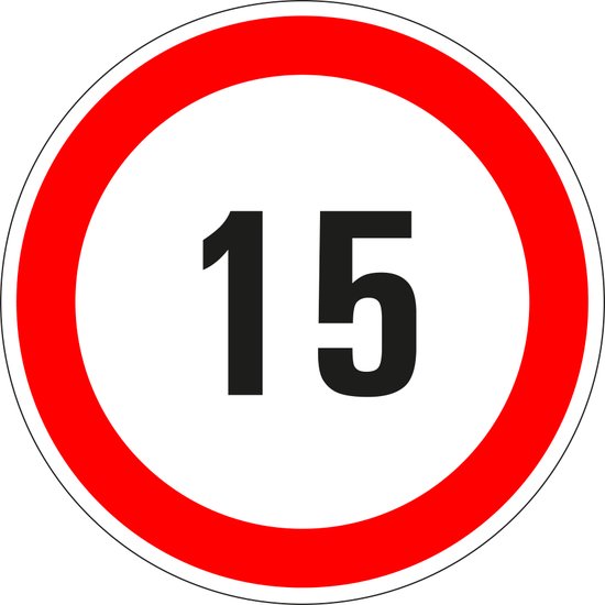 15 sticker - zelfklevende folie 50 mm - 10 stuks per kaart | bol