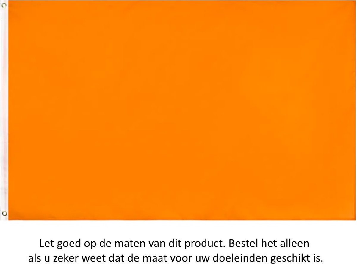 Effen Oranje Vlag 150x90CM - Orange Flag - Overgave - Zelf beschilderen ...