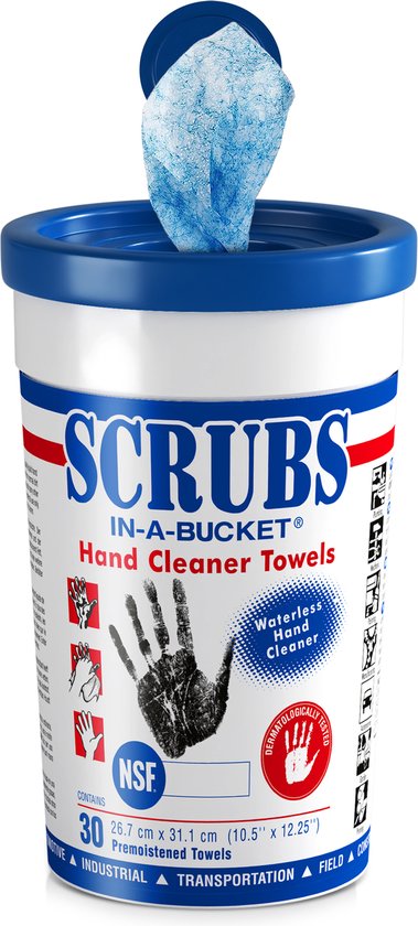 Scrubs In-a-Bucket Handreinigingsdoekjes 30 stuk(s) | bol