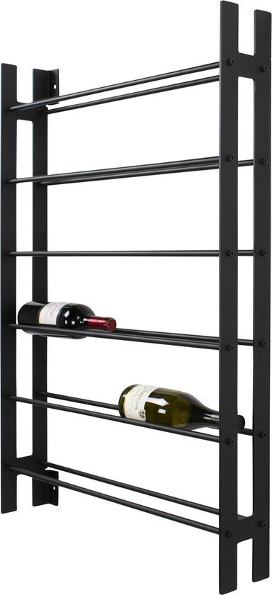 Spinder Design VINE 7 Wijnrek - Zwart | bol