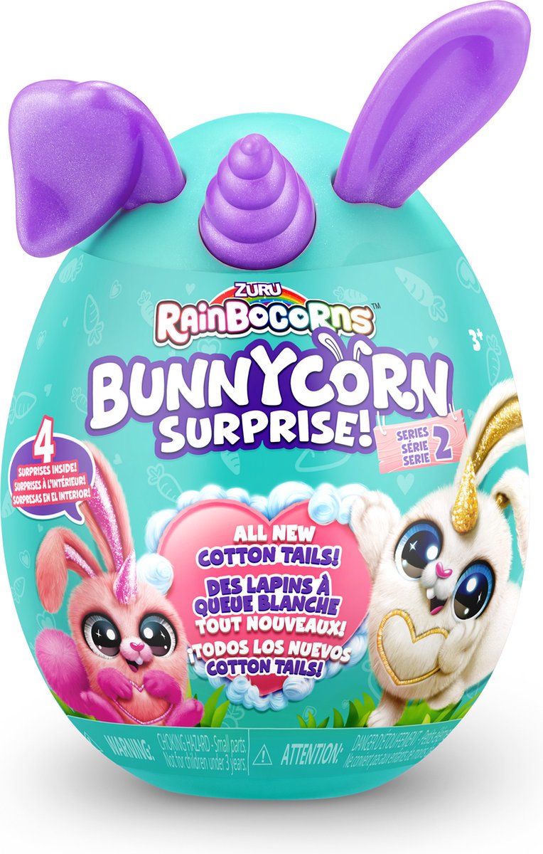 ZURU Rainbocorns Bunnycorn Surprise serie 2 - 18cm - Minty | bol