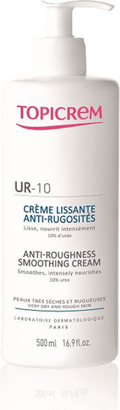Topicrem Ur10 Creme Smoothing A/ruwheid 500ml | bol