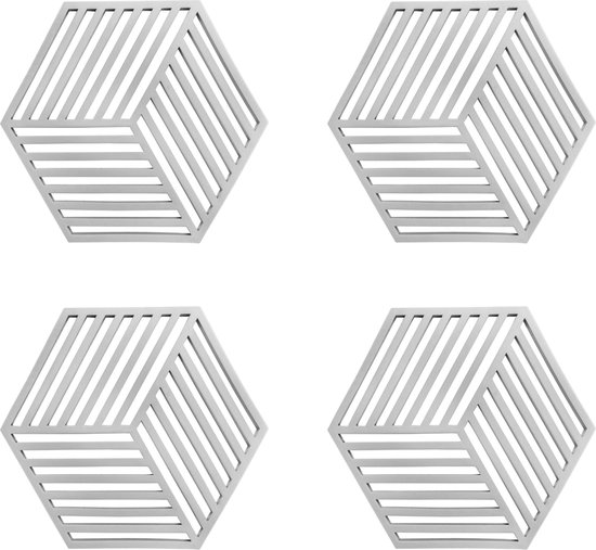 Krumble Pannenonderzetter Hexagon - Set van 4 - Pan onderzetter ...