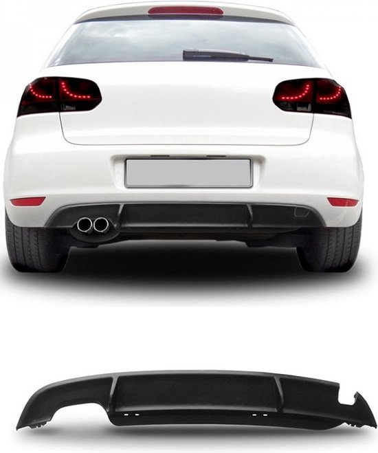 Diffuser Individual Design Achterbumper Inzet Geschikt Voor Vw Golf 6 ...