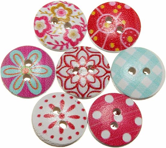 Hiden | Retro Houten knopen - Cartoon - Kleding - Tassen - Knopen voor ...