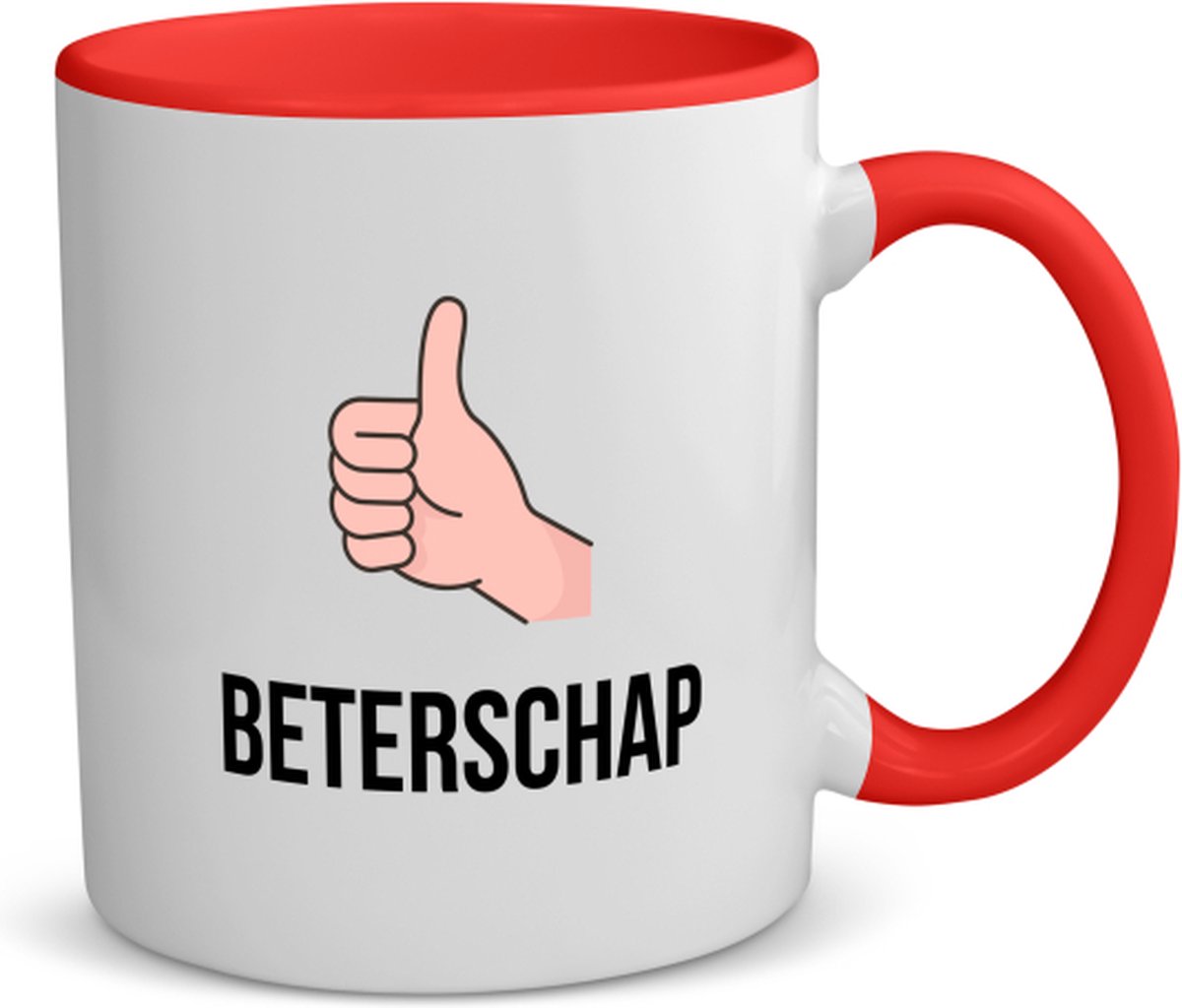 Akyol - beterschap duimpje omhoog koffiemok - theemok - rood ...