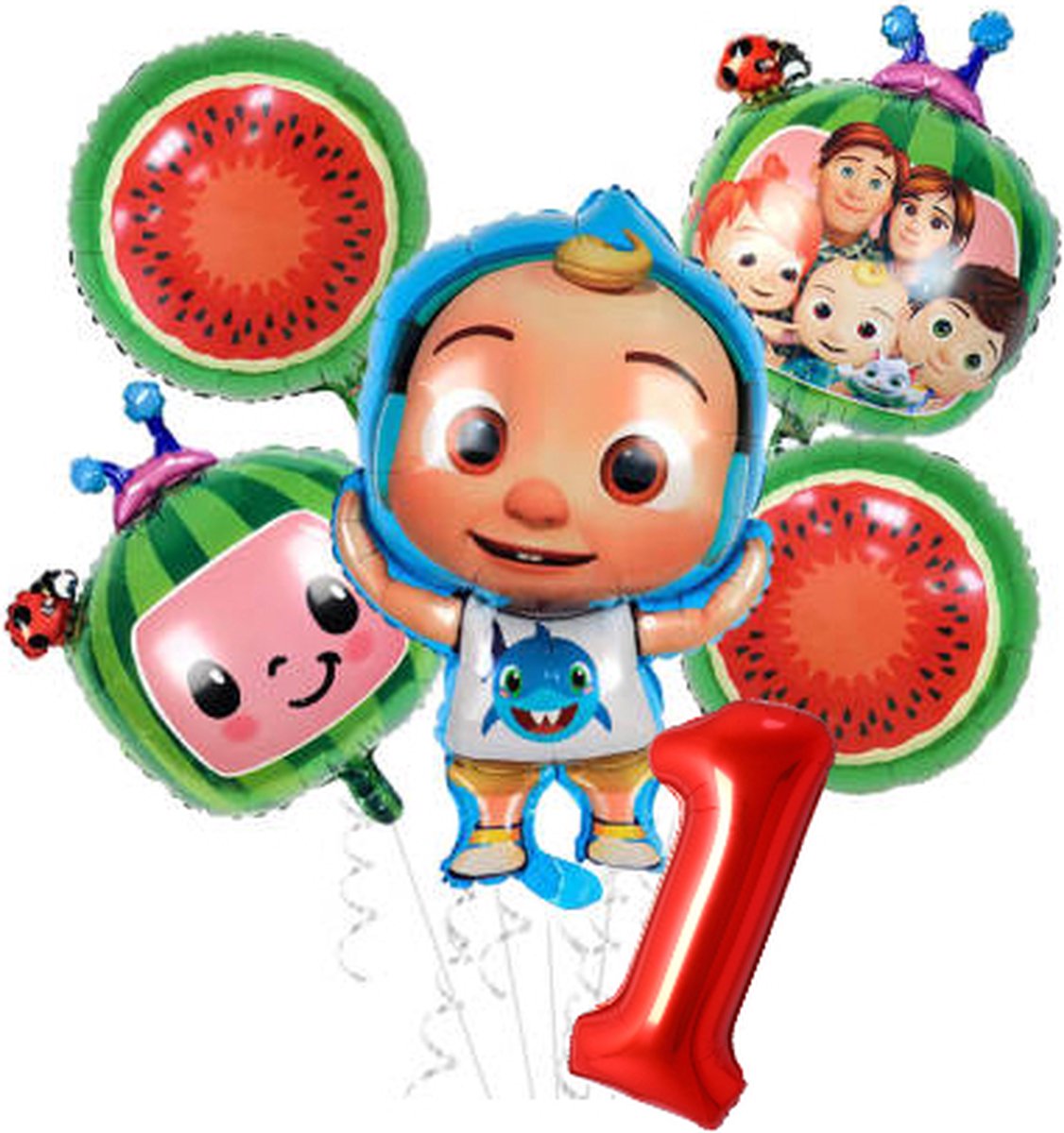 Cocomelon ballonnen set - 76x47cm - Folie Ballon - Cocomelon ...
