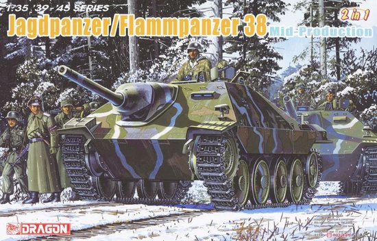 1:35 Dragon 6845 Jagdpanzer/Flammpanzer 38 Mid Production (2 in 1 ...