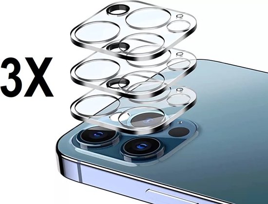 Screenz® - Camera lens protector geschikt voor iPhone 15 Pro/15 Pro Max -... | bol