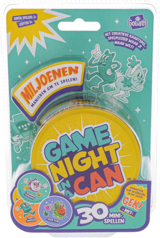 Goliath Game Night In A Can Blister - Kaartspel - Partyspel - Ook Met ...