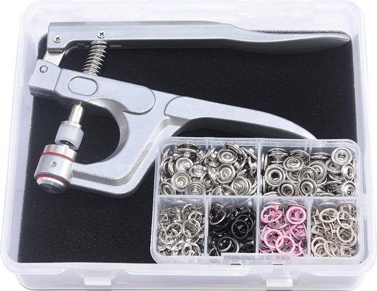 Jersey drukknopen met tang - 10 mm gesloten metalen knopen voor doe-het ...