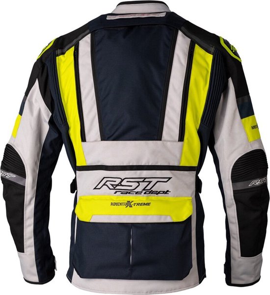 RST Adventure-Xtreme Race Dept Ce Mens Textile Jacket Silver Navy ...