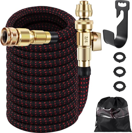 Tuinslang flexibele 50FT tuinslangen waterslang met 1 slang met ...