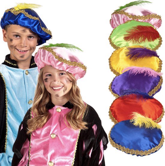 Pieten Muts - Kleur: Blauw - Hippe Pieten Muts - Sinterklaas Feest ...