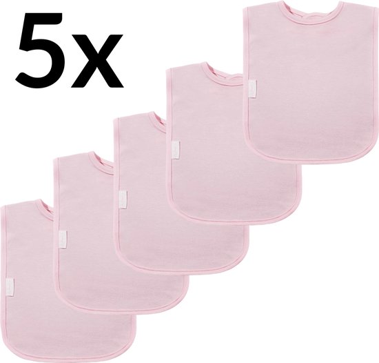 Funnies Interlock Slabben 5-Pack | Roze | Set Van 5 Stuks | Slabbers ...