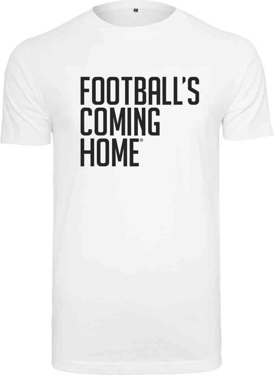 Merchcode - Footballs Coming Home Logo Heren T-shirt - S - Wit | bol