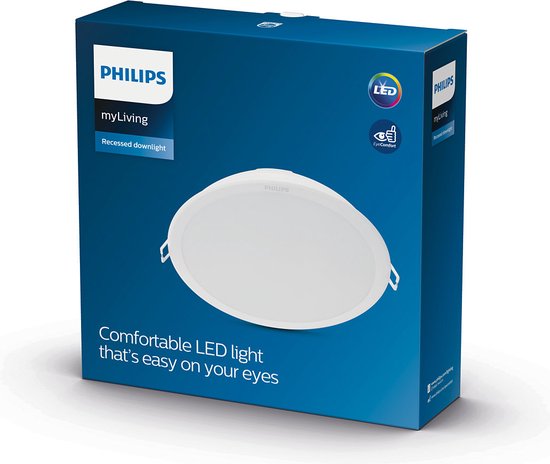 Philips LED downlight Ø19cm 20W 3000K 2100lm | zaagmaat 17.5cm Meson | bol