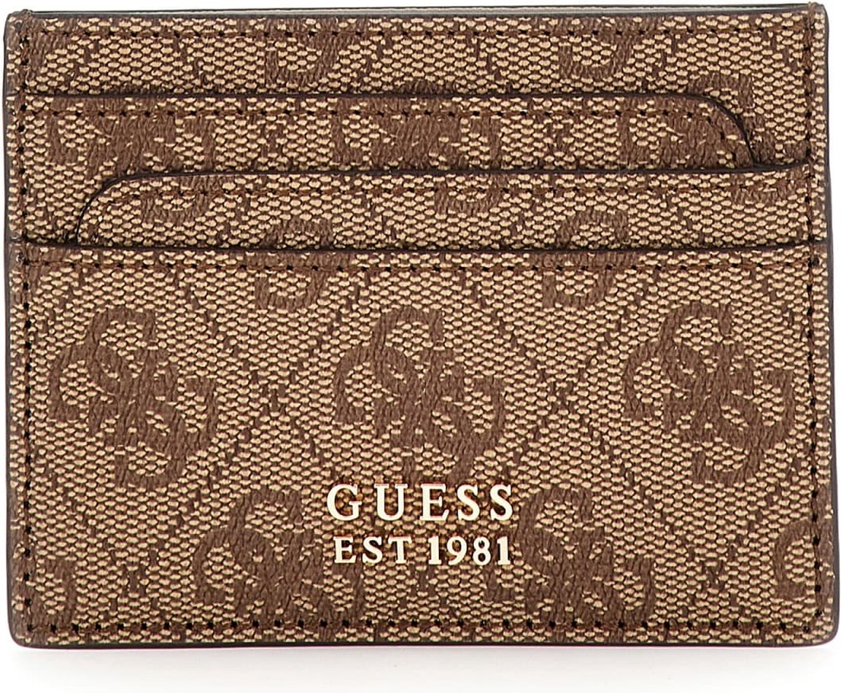 Guess Laurel SLG Card Holder Dames Portemonnee - Latte Logo - One Size ...