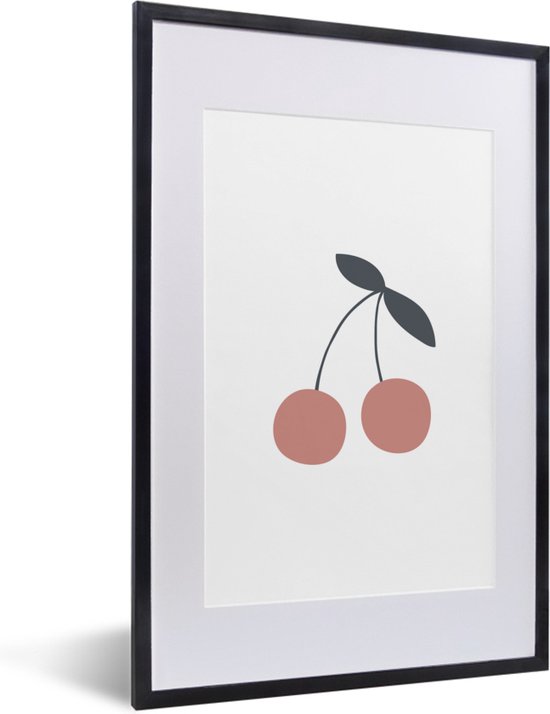 Fotolijst incl. Poster - Kers - Fruit - Bohemian - 40x60 cm ...