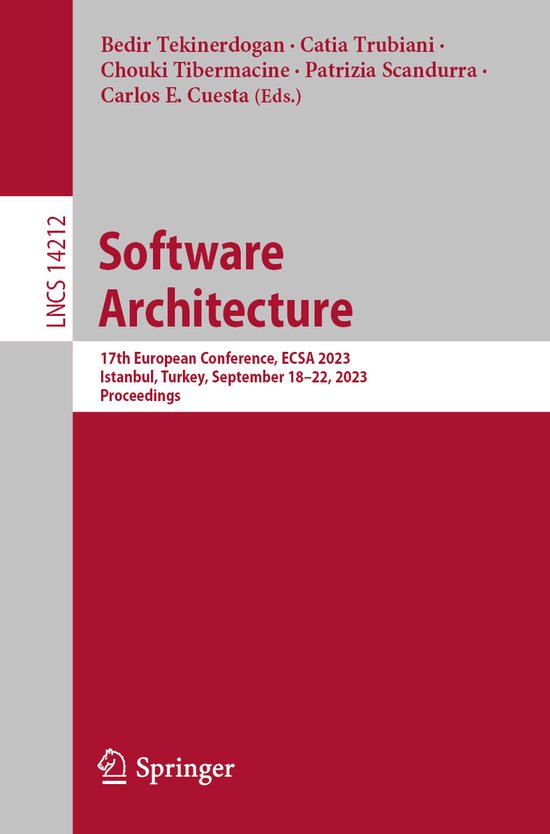 Lecture Notes in Computer Science14212- Software Architecture ...