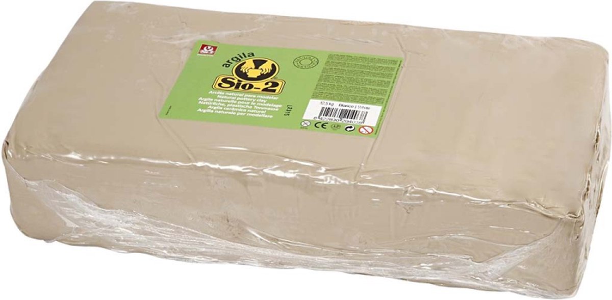 Boetseerklei Natuurlijk Wit - 10kg - 1 doos | bol