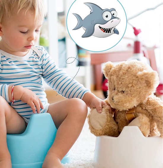 4 Plassticker Visjes - Toiletstickers voor Kinderen - Houd je WC schoon ...