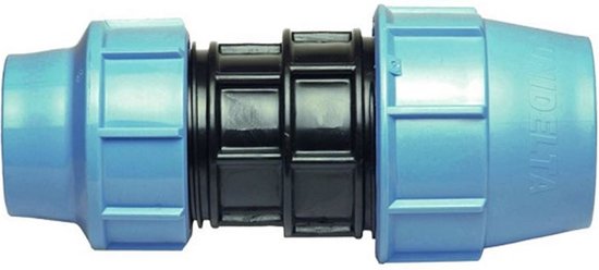 PE rechte verloop klemkoppeling, 50 x 25 mm | bol