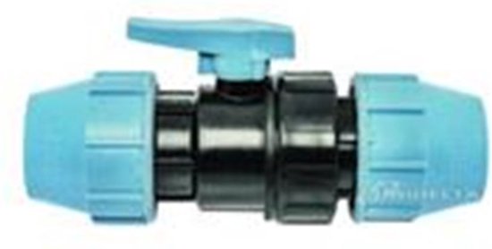 PE - PP kogelkraan klemkoppeling 63 x 63 mm, PN10 | bol