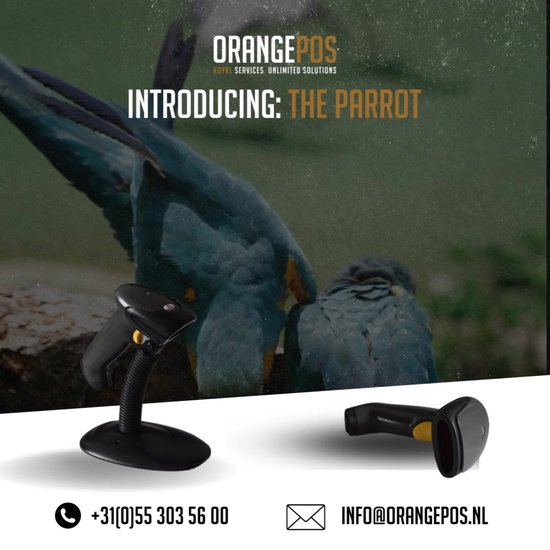 OrangePOS Parrot draadloze barcode scanner - Snelle en betrouwbare scans binnen... | bol