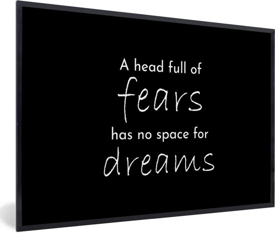 Fotolijst incl. Poster - Daily life quote - Quote - A head full of ...
