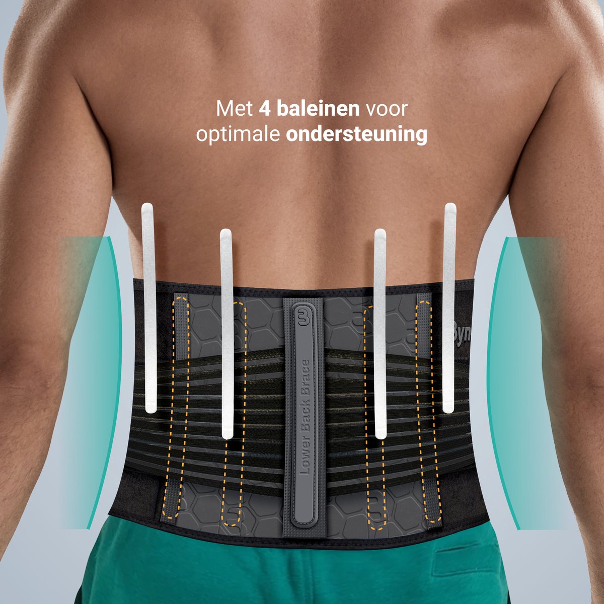 Bynatic® Rugbrace Onderrug - Rugband voor Lage Rugpijn - Rug Corrector ...